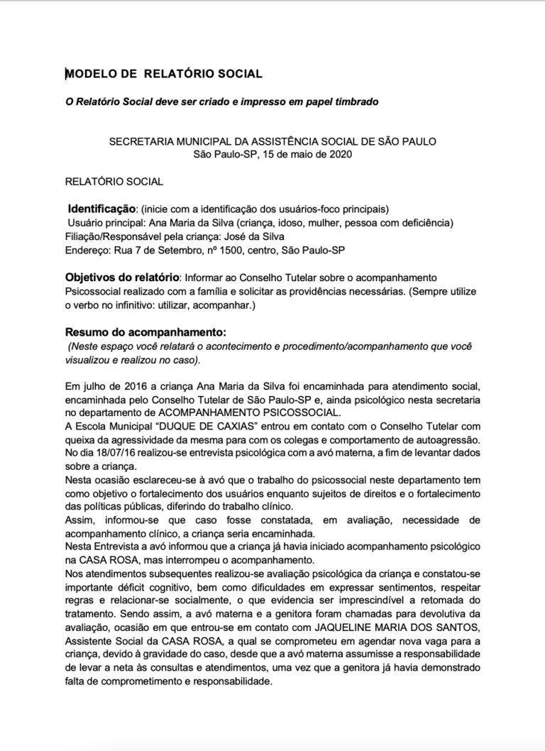 Combo de Modelos Prontos de Relatórios, Laudos e Pareceres Sociais Editáveis em Word – 57 ...