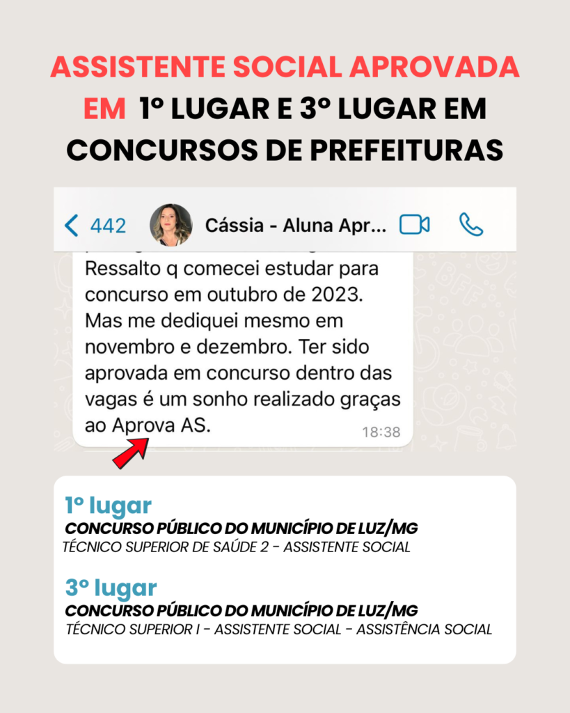 Pacote Estratégico Aprova AS – Assistente Socializando