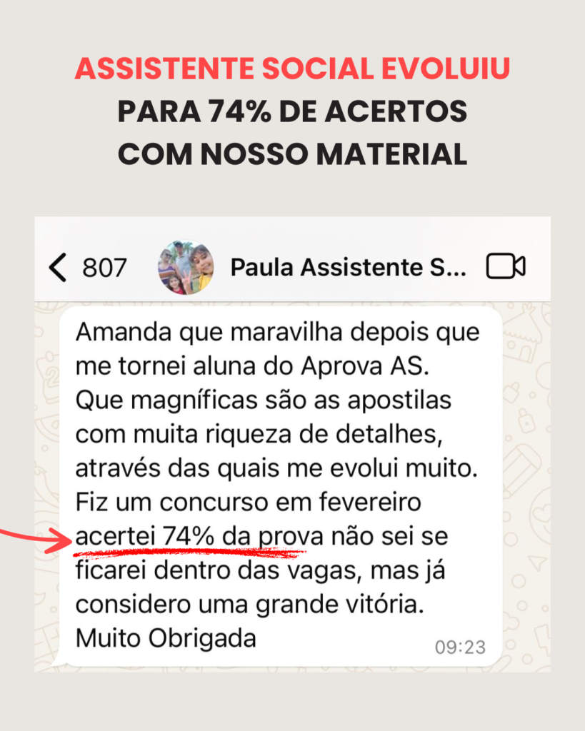 Pacote Estratégico Aprova AS – Assistente Socializando